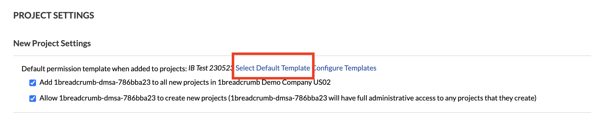 Initial Procore + 1Breadcrumb Integration (Automatic Project Sync)